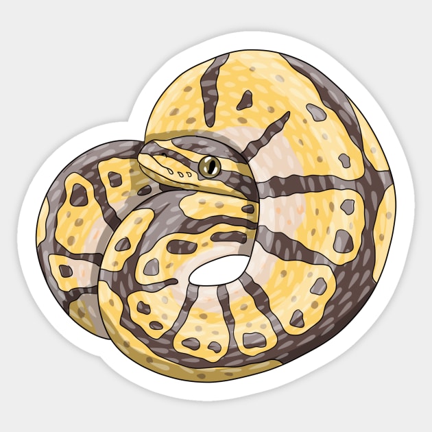 Bumblebee Ball python - Bumblebee - Sticker | TeePublic
